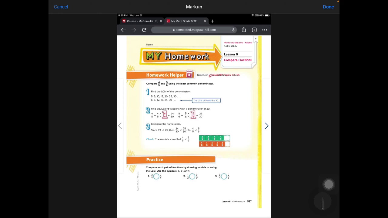 Chapter 8 lesson 6 Homework