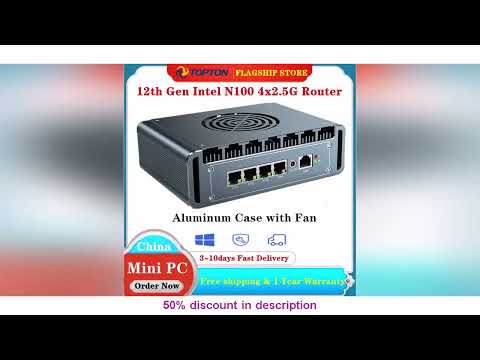 Latest Products You Must Know! 4x i226 2.5G LAN 12th Gen Intel N150 Firewall Router Aluminum wit