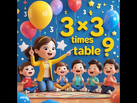 3 Times Table Song for Kids 🎵 Easy & Fun Multiplication! #multiplicationsongs #3TimesTable #3xtable