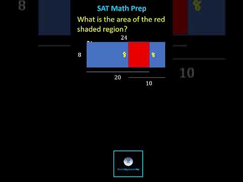 SAT Math Prep: Find the Area of the Shaded Region of a Rectangle