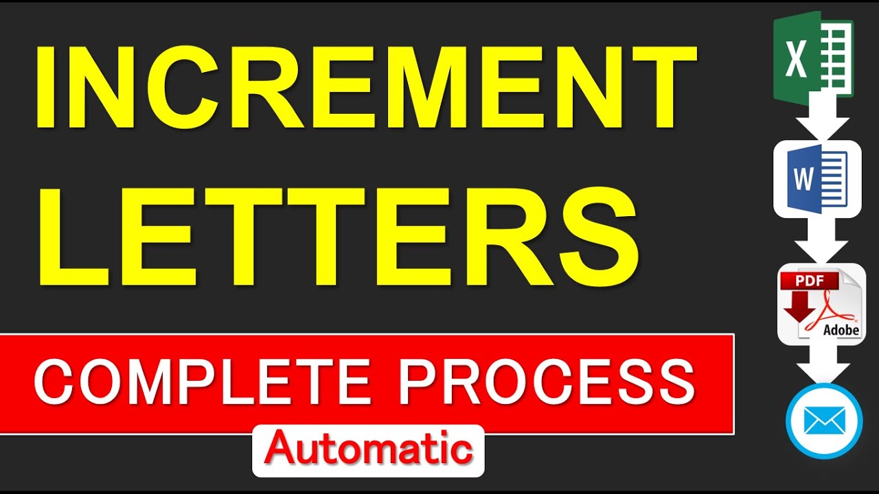 Salary Increment PDF Letters from mail merge - Increment PDF लेटर कैसे बनाते है - IPTM Noida