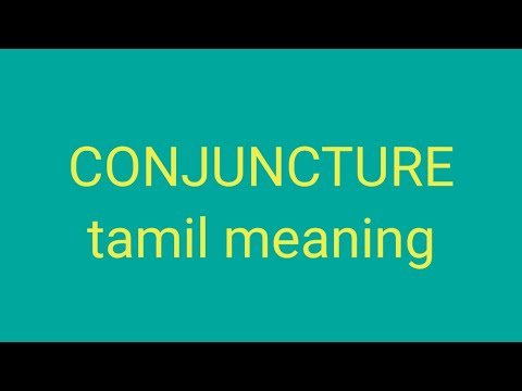 CONJUNCTURE tamil meaning/sasikumar