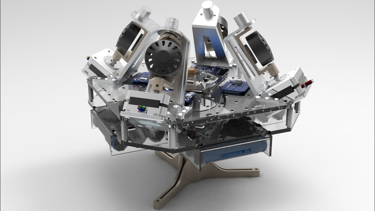 Variable Speed Control Moment Gyroscope Test Setup