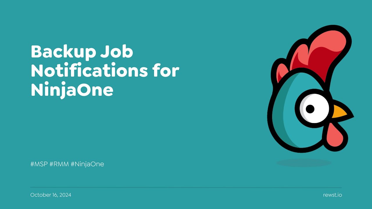 Simplify Your NinjaOne Backup Alerts with Rewst - Rewst