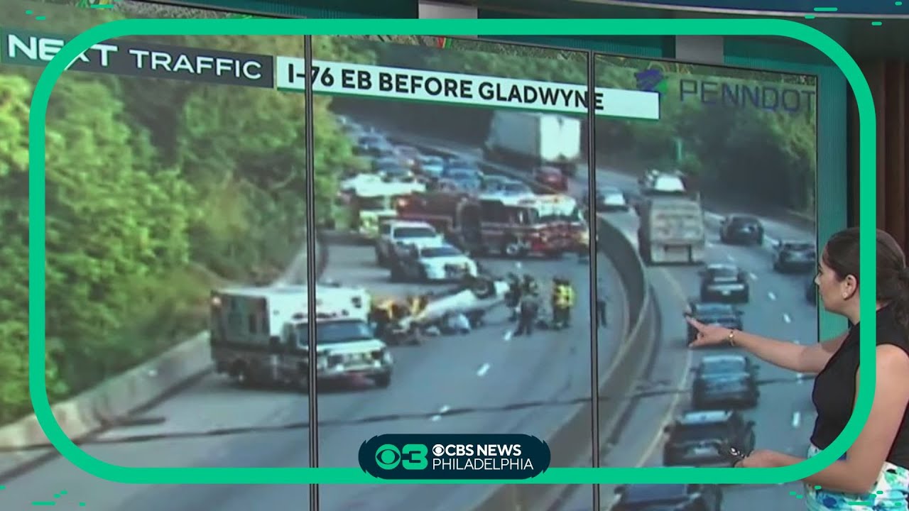 NEXT Traffic: Overturned vehicle on I-76 shuts down eastbound lanes