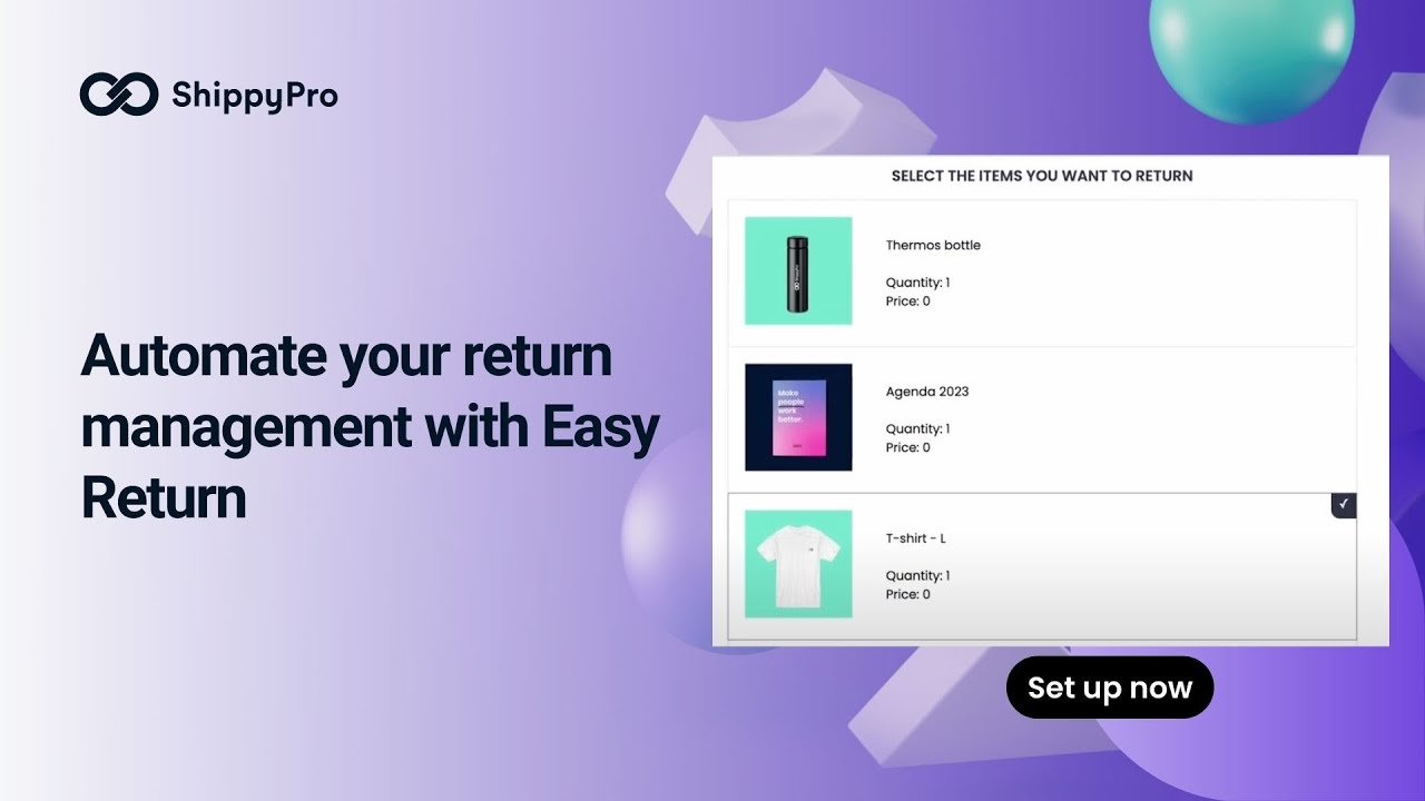 Automate your return management with Easy Return