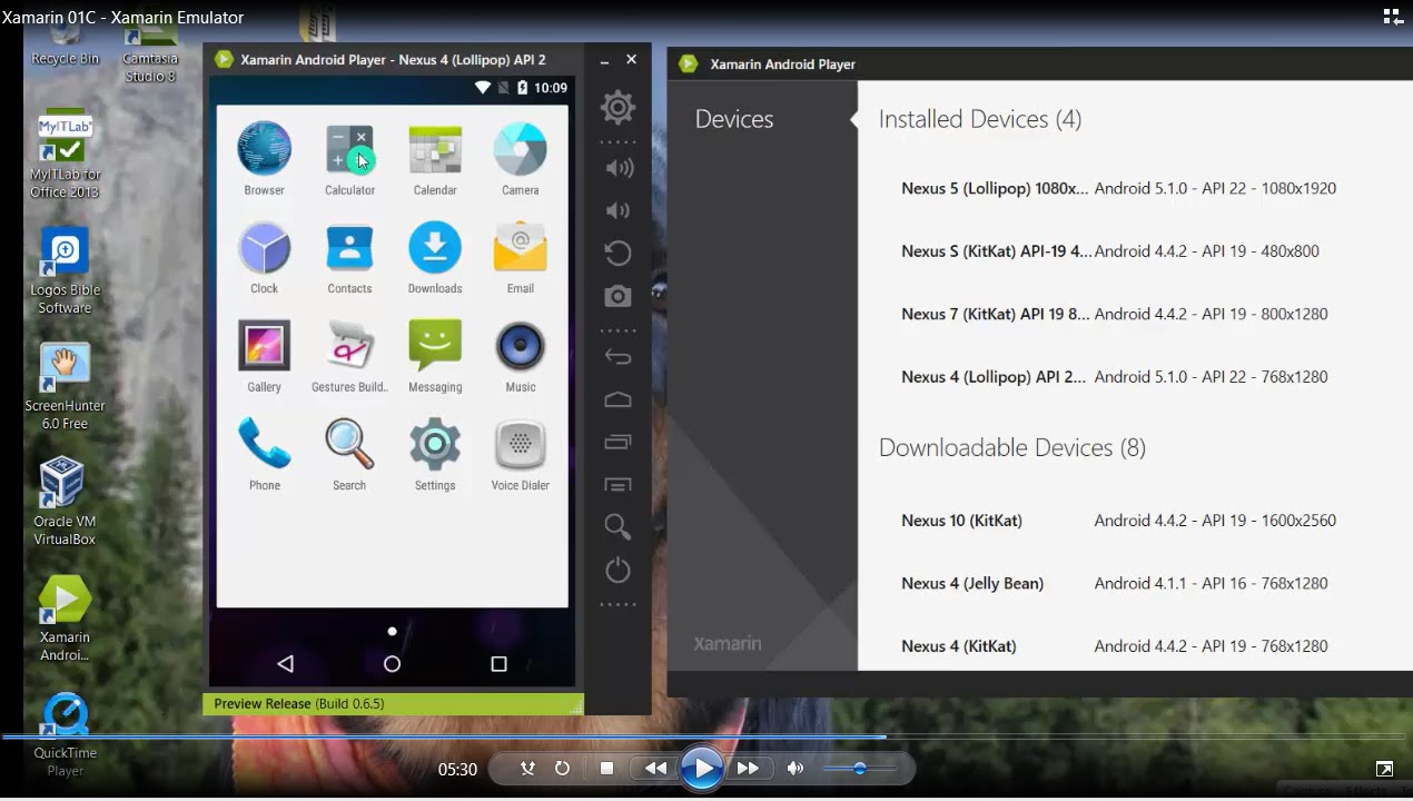 Xamarin 01C - Android Emulators
