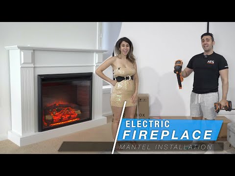 HOW TO Build an Electric Fireplace MANTEL - DIY Assembly GUIDE