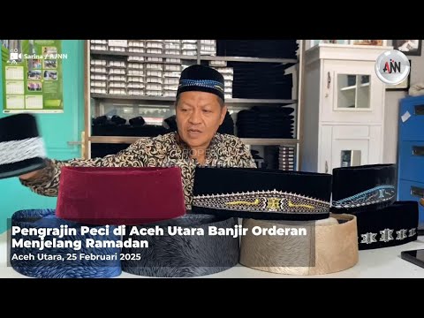 Pengrajin Peci di Aceh Utara Banjir Orderan Menjelang Ramadan