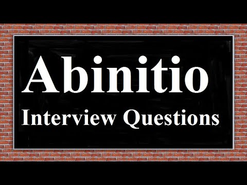 Abinitio Interview Questions