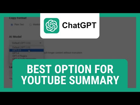 YouTube Summary with ChatGPT and Claude AI