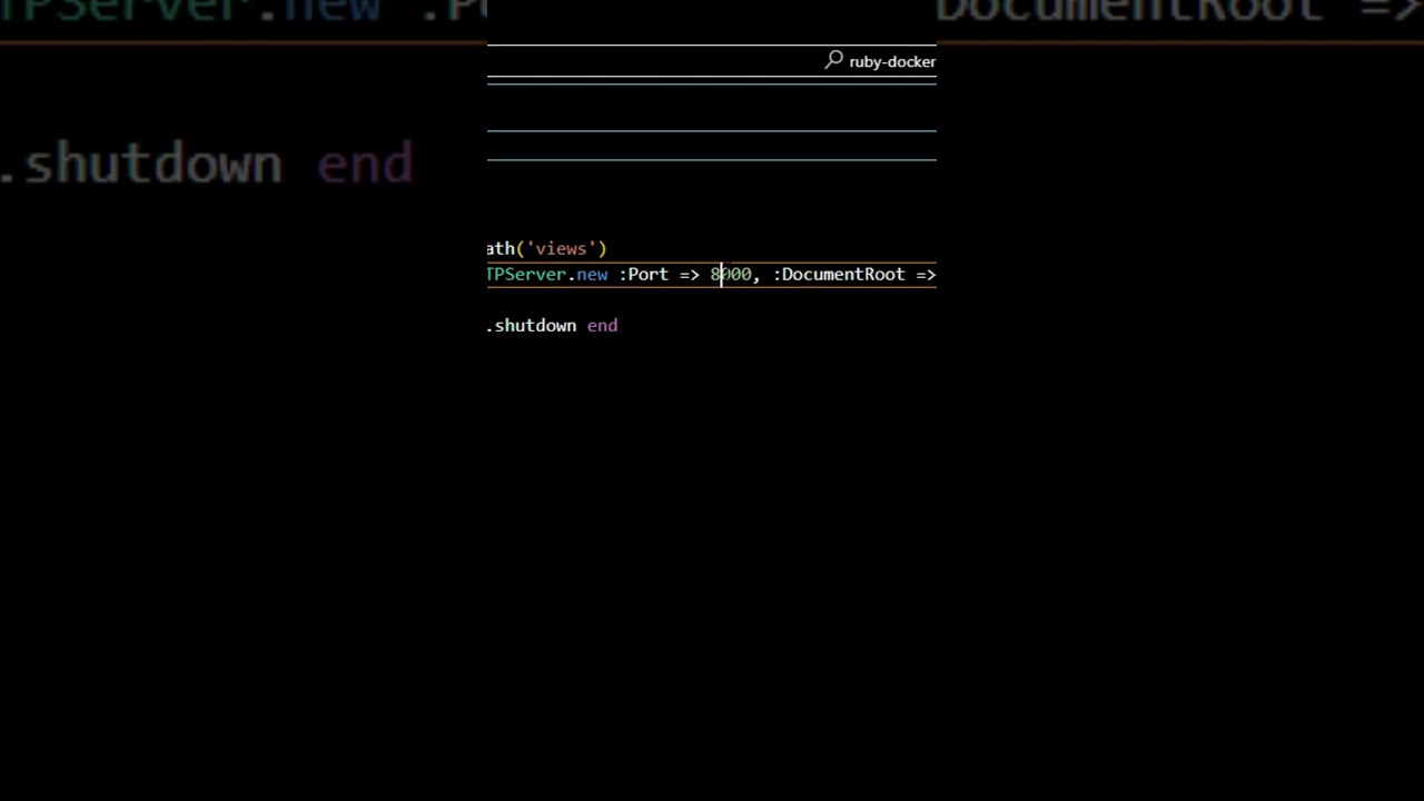 Ruby with Docker in 1 Minute 💎
