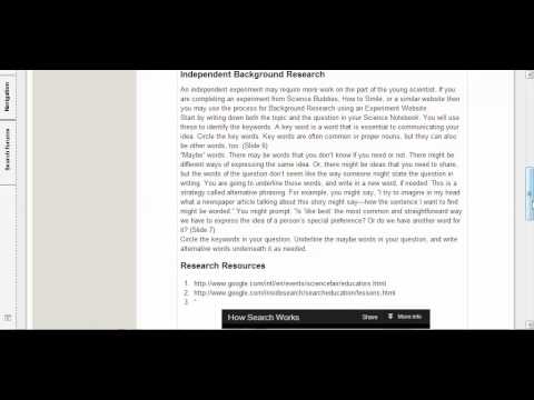 Science Fair 105 Background Research