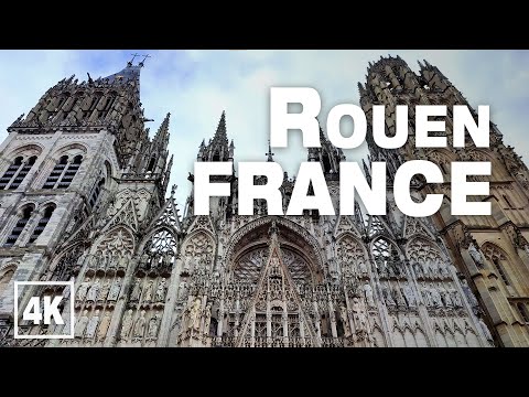 Cathedral of Rouen Normandy FRANCE 2021 ⛪️ • Real Time Virtual Walking Tour Ambience in 4K ASMR