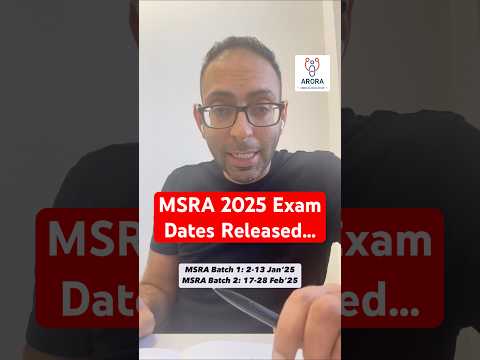 MSRA 2025 exam dates confirmed… #msra #juniordoctor #img
