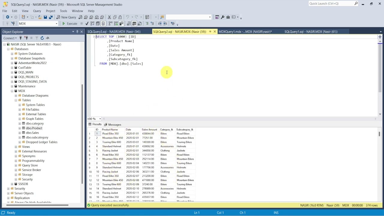 11 2 MultiDimensional eXpressions - MDX Datasets Used