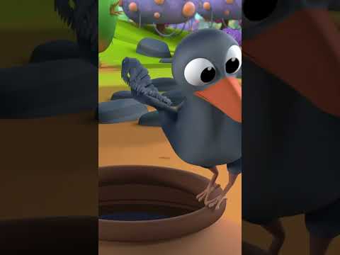 Ek Kauwa Pyasa Tha, Thirsty Crow Story #shorts #storytime #cartoon #rhymes