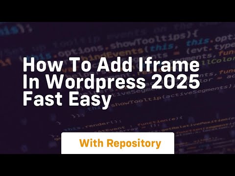 How to add iframe in wordpress 2025 fast easy