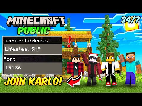Minecraft Public Smp | 24/7 Public Server | Java + Pe | #minecraftlive #samatva