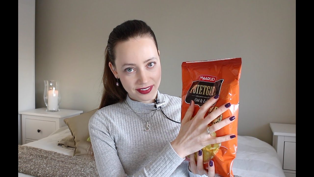 ASMR Whisper Eating Sounds Potato Chips