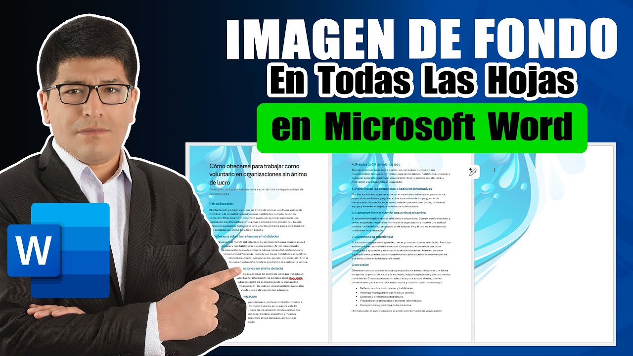 How to Set a Background Image in Word on All Sheets