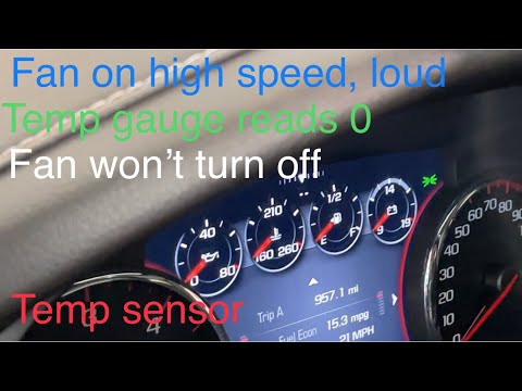 Radiator Fan on full blast won’t turn off even with car off, not running. How to fix it GMC Chevy
