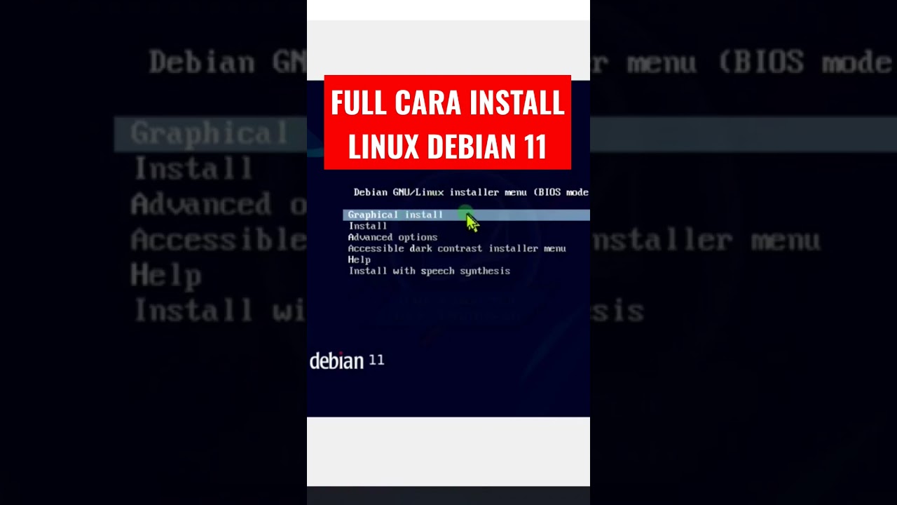CARA INSTALL DEBIAN 11 | FULL TUTORIAL