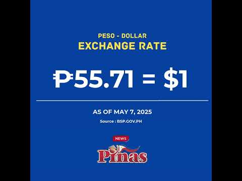 Philippine Peso Exchange Rates: MAY 7, 2025