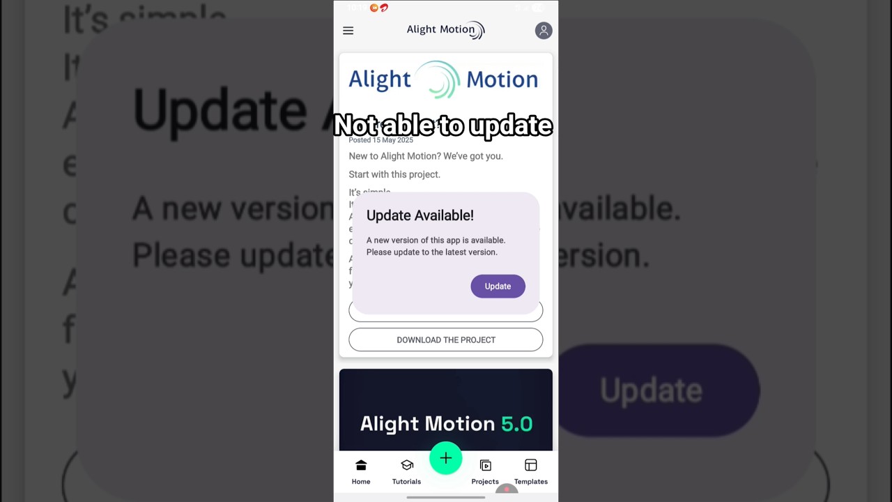 Alight motion update problem #problem #alightmotion #update
