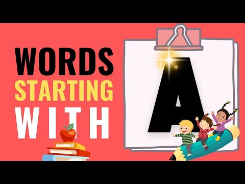 100 English Words Starting with A for Kids | Fun Vocabulary Learning | Educational Video #education
