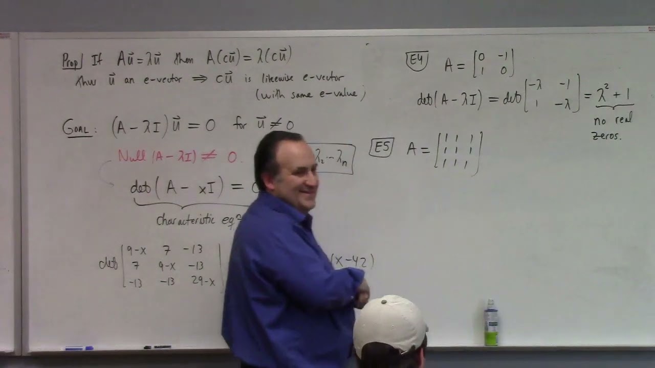 Applied Linear: introduction to diagonalization, 10-2-25 part 2 (still no sound)