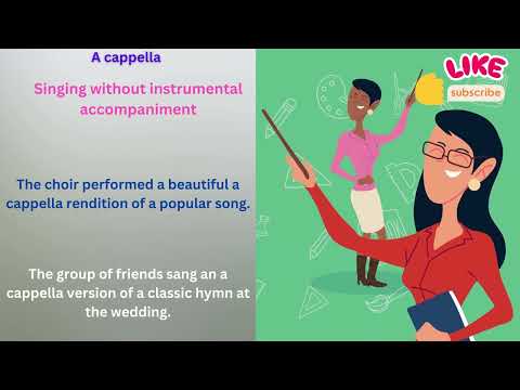 A cappella meaning with example