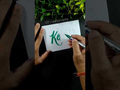 Keya name letter #nvcalligraphy #shorts #calligraphy #lettering #keya