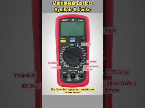 Quick Guide to Multimeter Symbols & Jacks #electrical #multimeter #testing