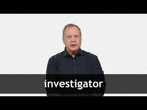 INVESTIGATOR 释义 | 柯林斯英语词典