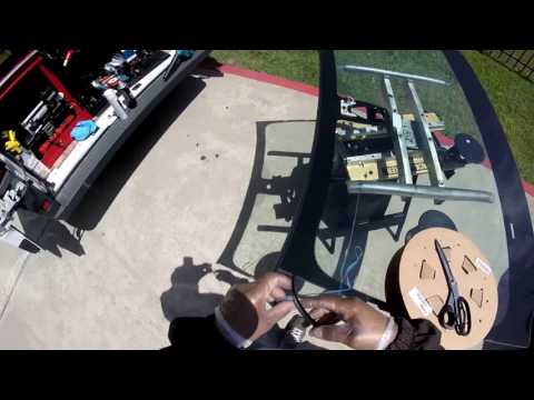 BMW 750 windshield replacement (instalacion de parabrisas)