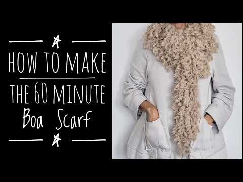 60 Minute Boa Scarf