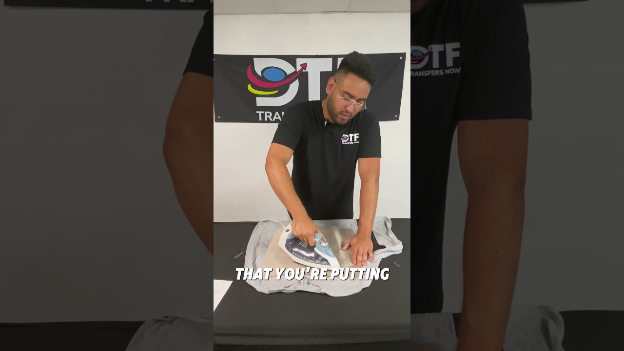 Can you press a DTF transfer using just a regular home iron? 👀 DTFTransfersNow
