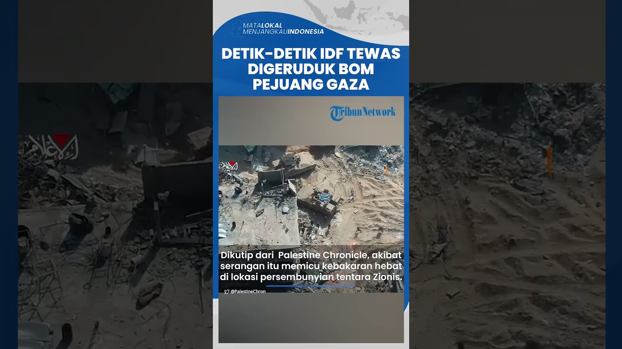 Detik-detik Bom Pejuang Palestina Hantam Jantung Zionis, Puluhan IDF ...