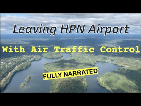 Departing Westchester County Airport - With Air Traffic Control