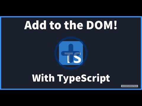 Create HTML using TypeScript