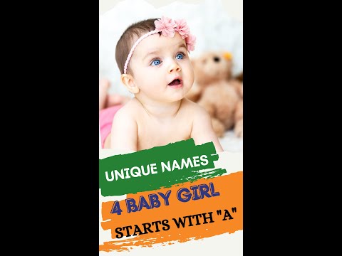 Unique Names for Baby Girls start with 'A' #shorts || Unique Girl Names @year 2023