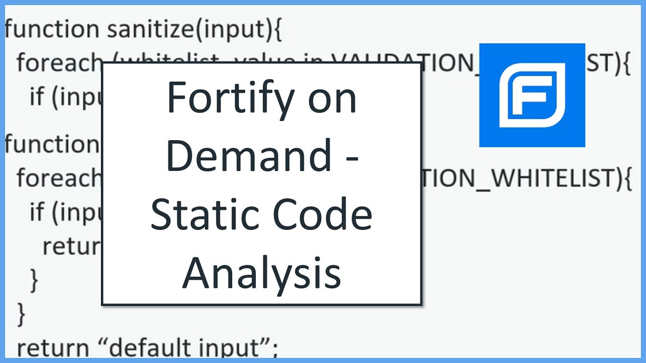 Fortify on Demand - Static Code Analysis