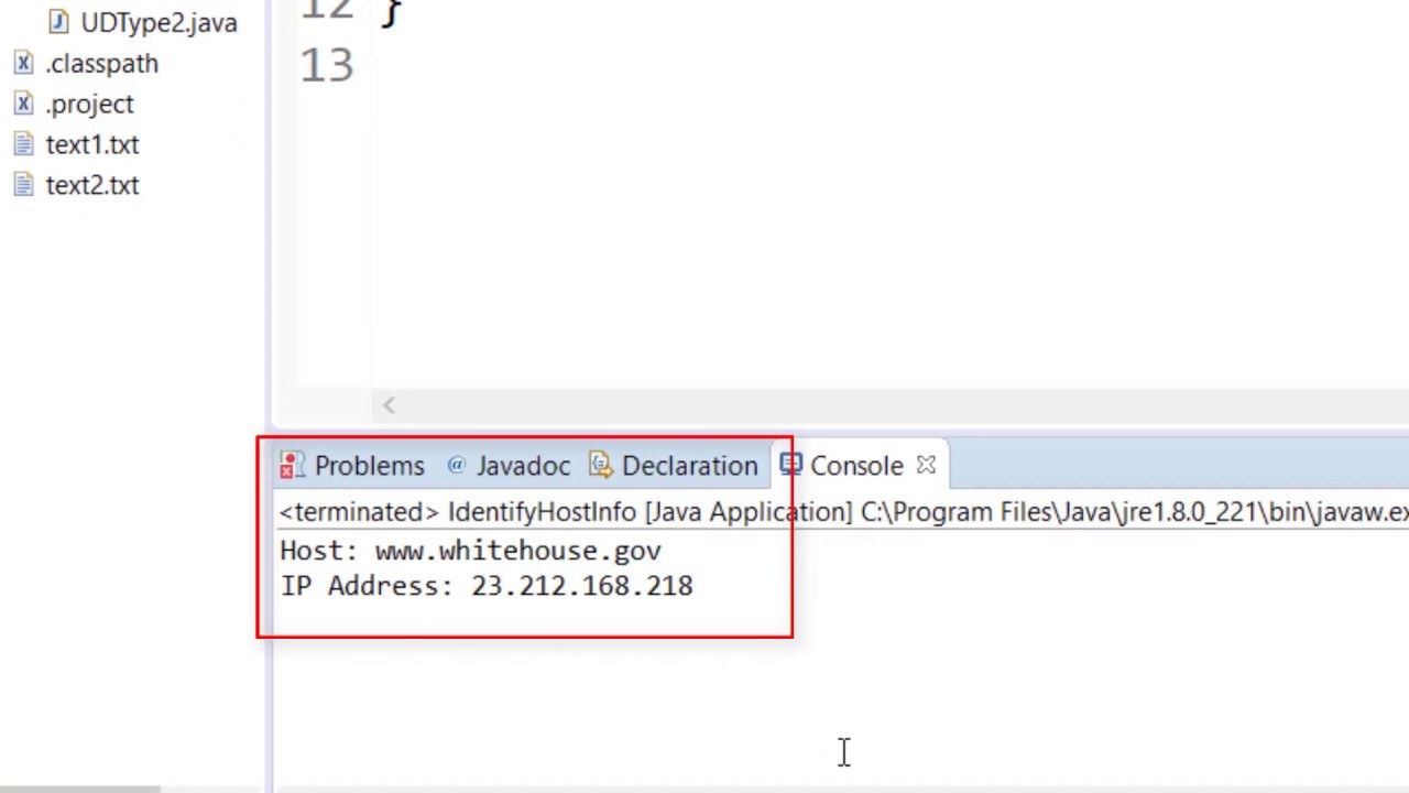 Java - Identify Host IP Address