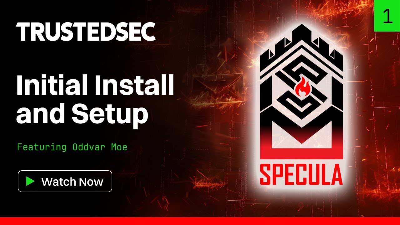 Specula – Initial Install and Setup (Video 1)