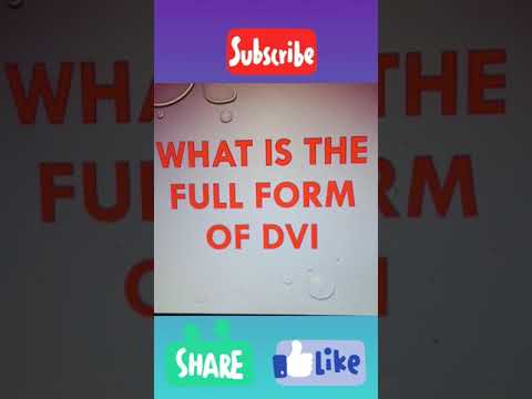 Full Form of DVI #shorts