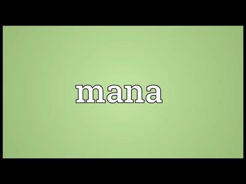 mana meaning in English