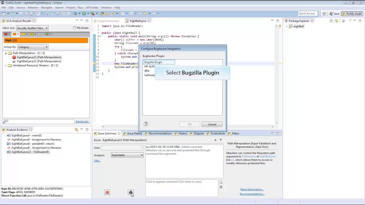 Triage and Audit Results in SCA Eclipse Plugin