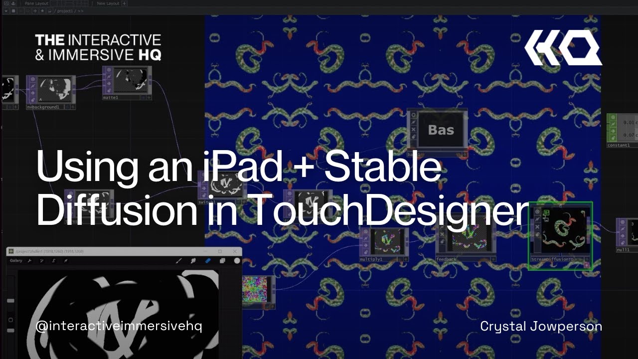 Using an iPad + Stable Diffusion in TouchDesigner - TouchDesigner Tutorial 224