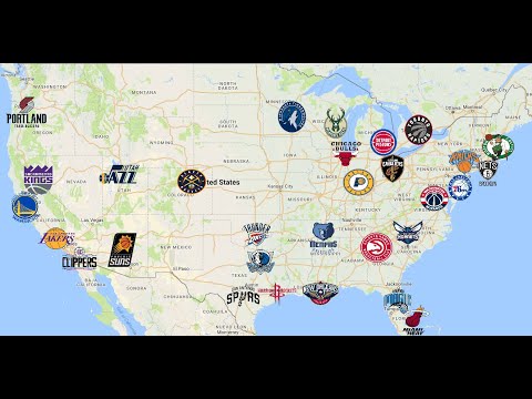 NBA Teams State Locations